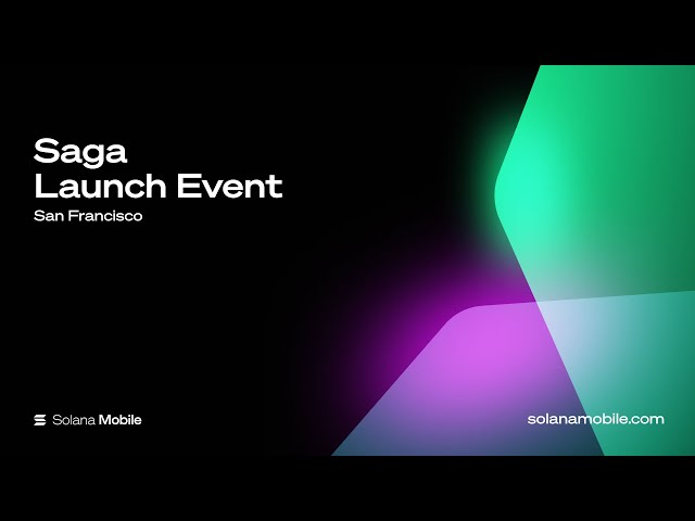 Saga Launch Event Livestream