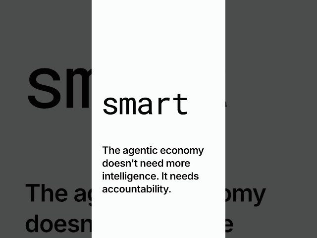 Agentic Economy Needs Accountability #agenticeconomy #agentidentity