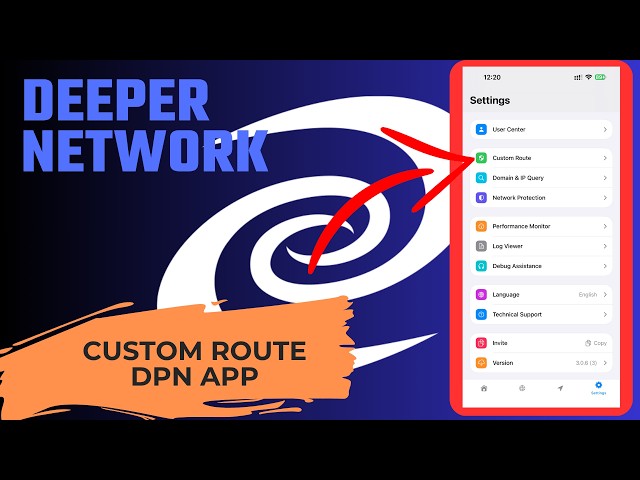 DPN App - Custom Route