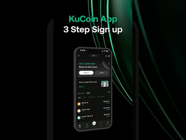 Create your KuCoin account in under 60 seconds