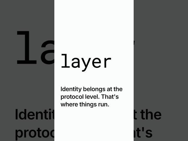 Identity at Protocol-Level  #agenticeconomy #concordium #web3security #aiagents