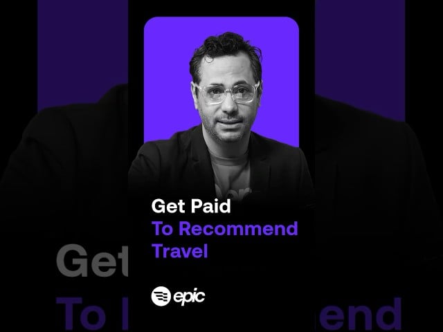 You've been recommending hotels for free your whole life. Epic pays you for it instead, up to 20% of