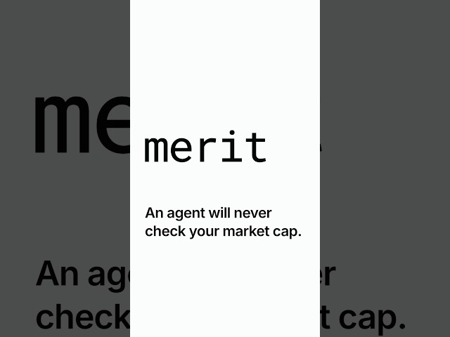 Agents Choose Merit, Not Market Cap  #agenticeconomy #concordium  #aiagents #web3