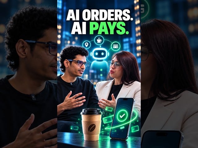 AI Agents Making Payments: Your Coffee, Delivered Instantly! #shorts  #agenticai