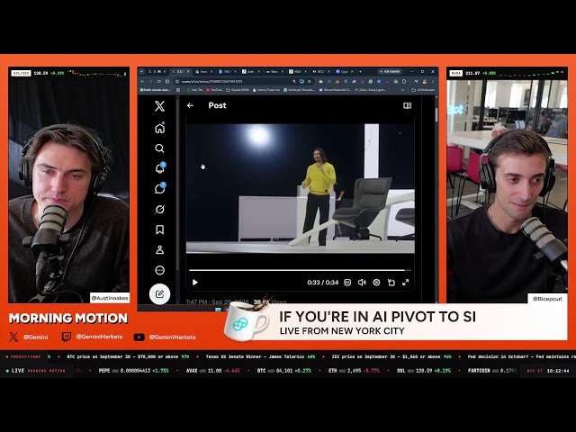 MORNING MOTION: If you're in AI pivot to SI, why is crypto PUMPING, zcash got a major upgrade