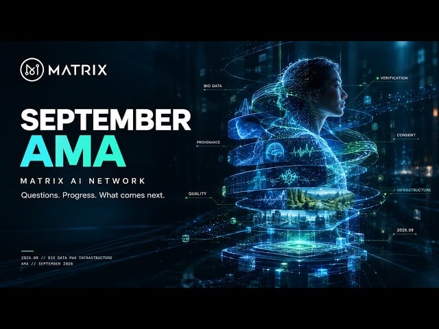 A Difficult Month, A New Mainnet: Matrix AI Network 2026 September AMA