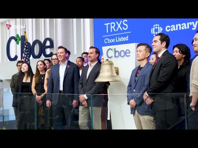 TRON & Canary Capital at the Cboe Closing Bell | TRXS