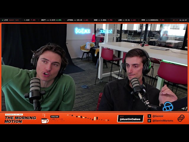 MORNING MOTION: Reacting to Cameron & Tyler Winklevoss on Zcash, TOKEN2049 is here