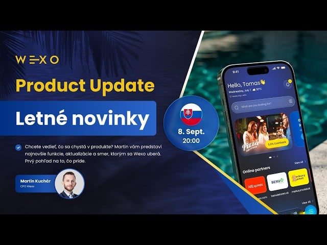 Wexo Product Update: Letné novinky
