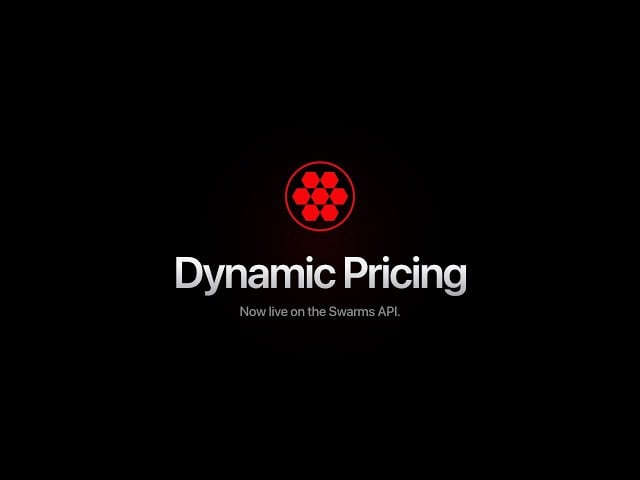 Dynamic Pricing Is Now Live on Swarms API 👾