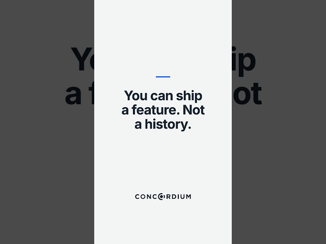 You Cannot Ship a History
