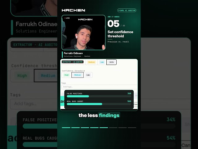 Hacken Daml AI Auditor Demo #blockchainsecurity #cantonnetwork  #aisecurity