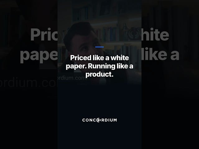 Concordium is priced like a white paper, but the registry is live (CEO)