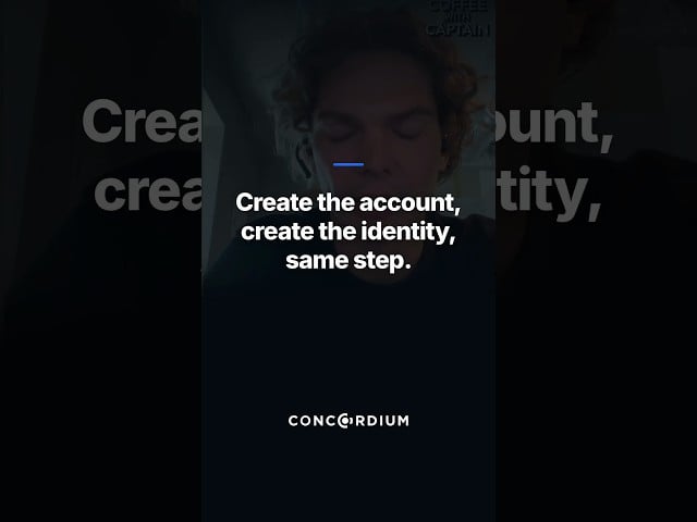 Create the Account, Create the Identity, Same Step
