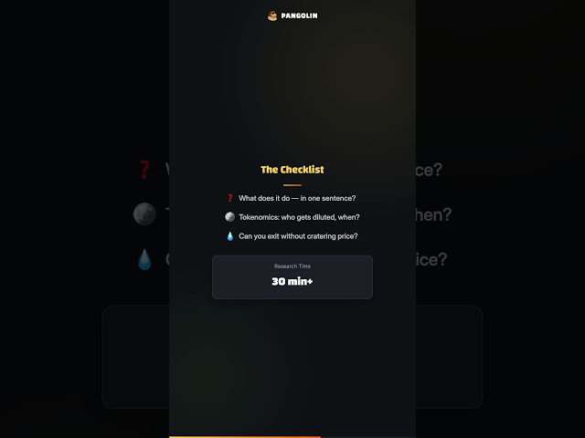 The 5 Question Test Before Every Token Buy #Shorts